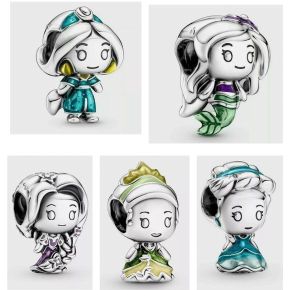 CHARMED | Jewelry | 52disneyprincess Cinderellajasmine Rapunzel Tiana ...